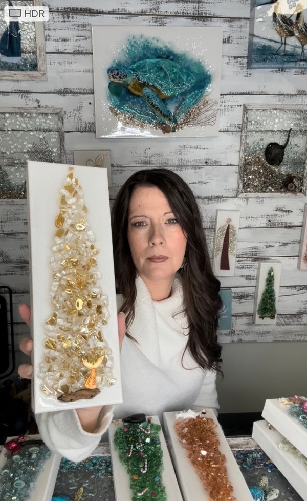 Gold Reflective Glass – Deep South Shelling