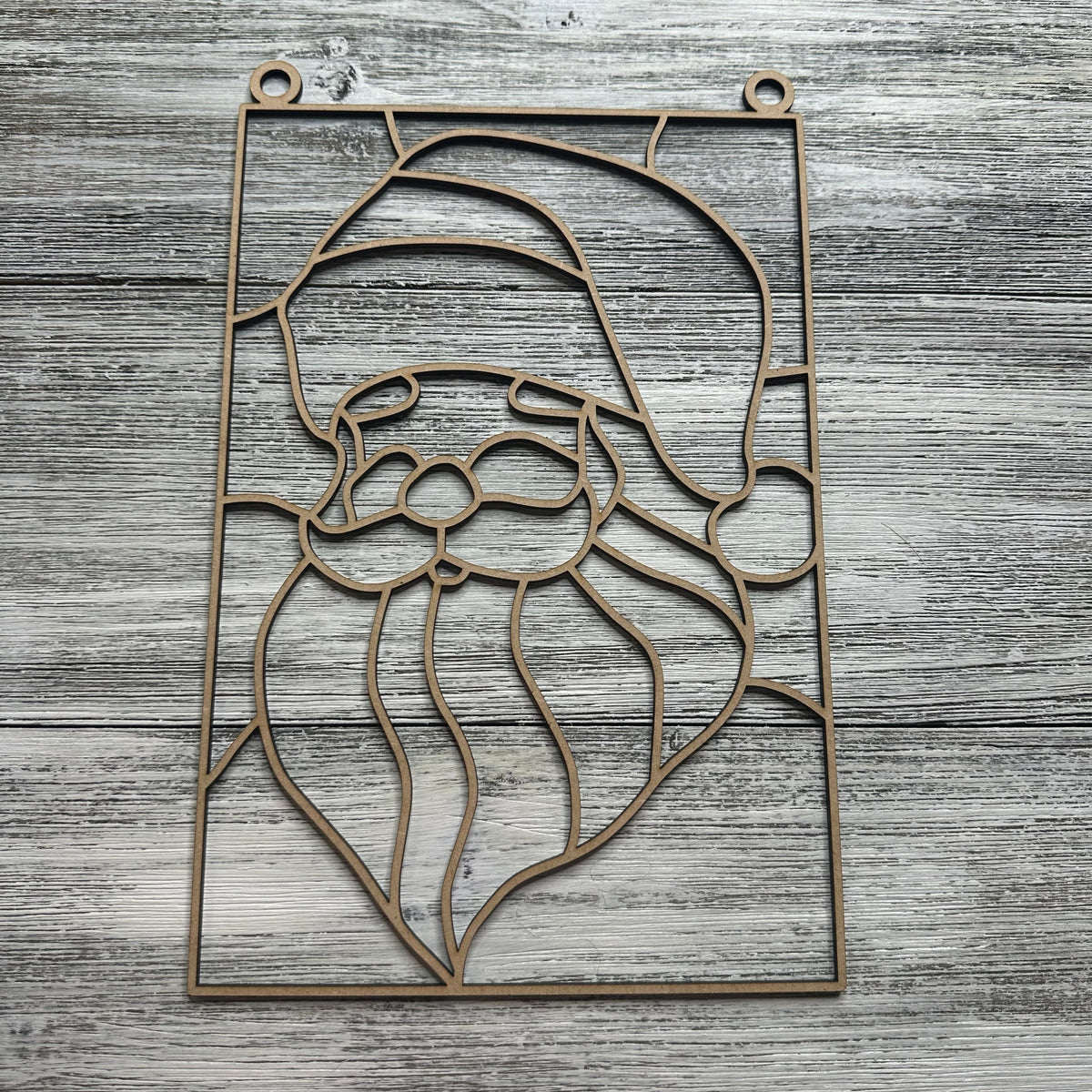 Santa 12" Wood Laser Cutout – Deep South Shelling