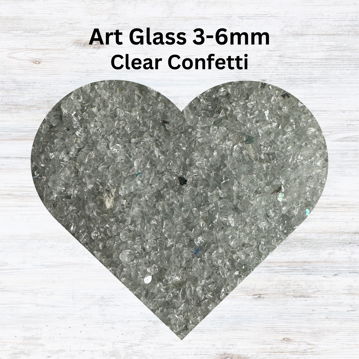 Clear Confetti Art Glass – Deep South Shelling